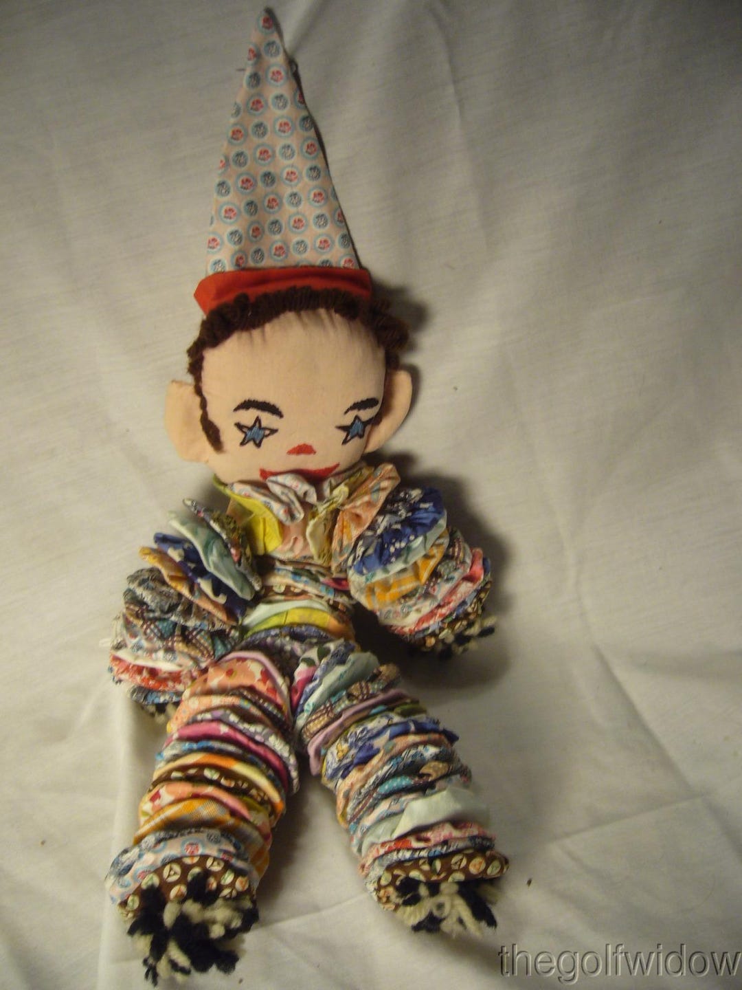 Vintage Yo Yo Handmade Toy Clown Doll - Etsy