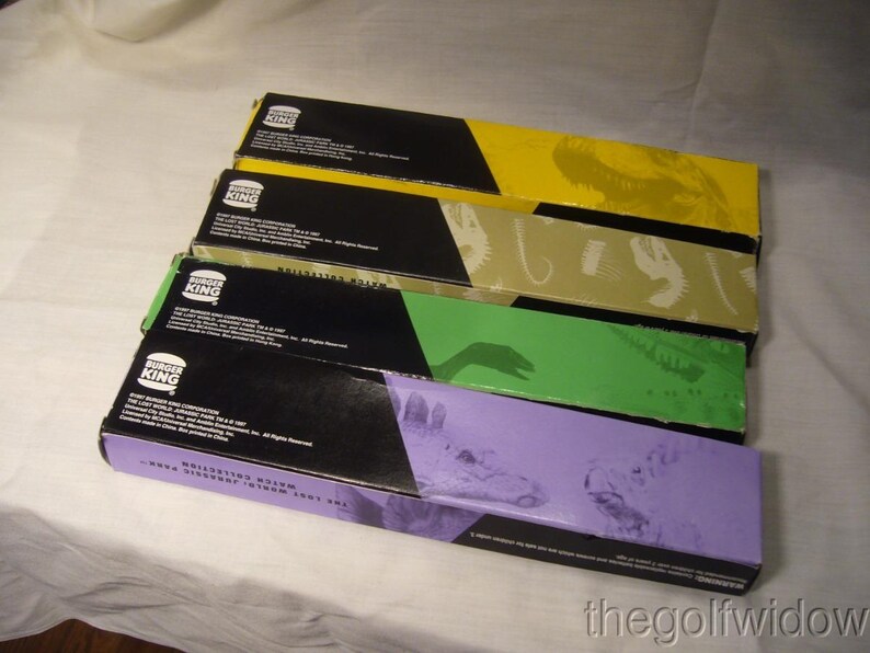Burger King 4 the Lost World Watches in Boxes and Wrapped With ...