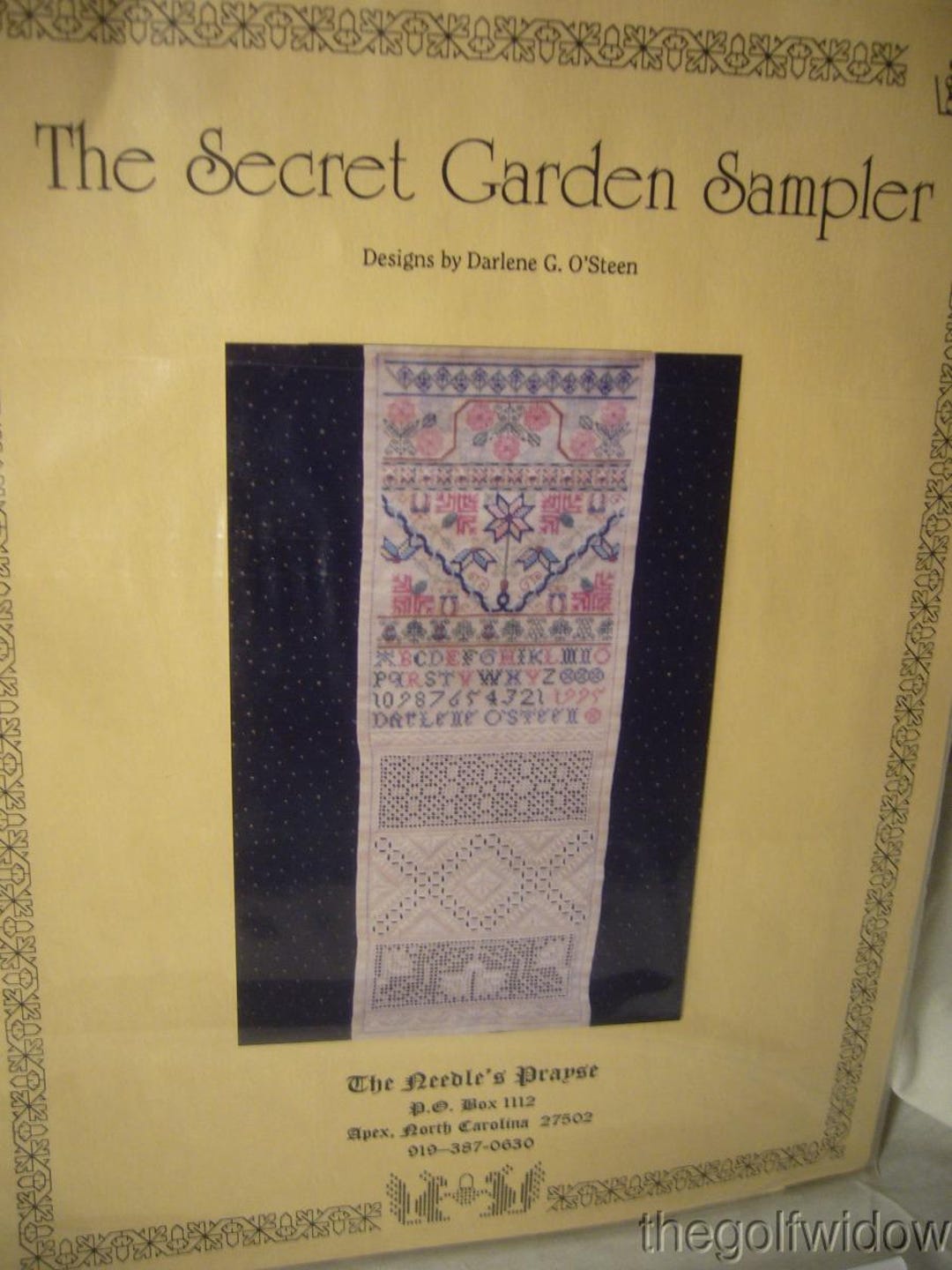 The Secret Garden Sampler Darlene G. O'steen Needle's Prayse VG - Etsy
