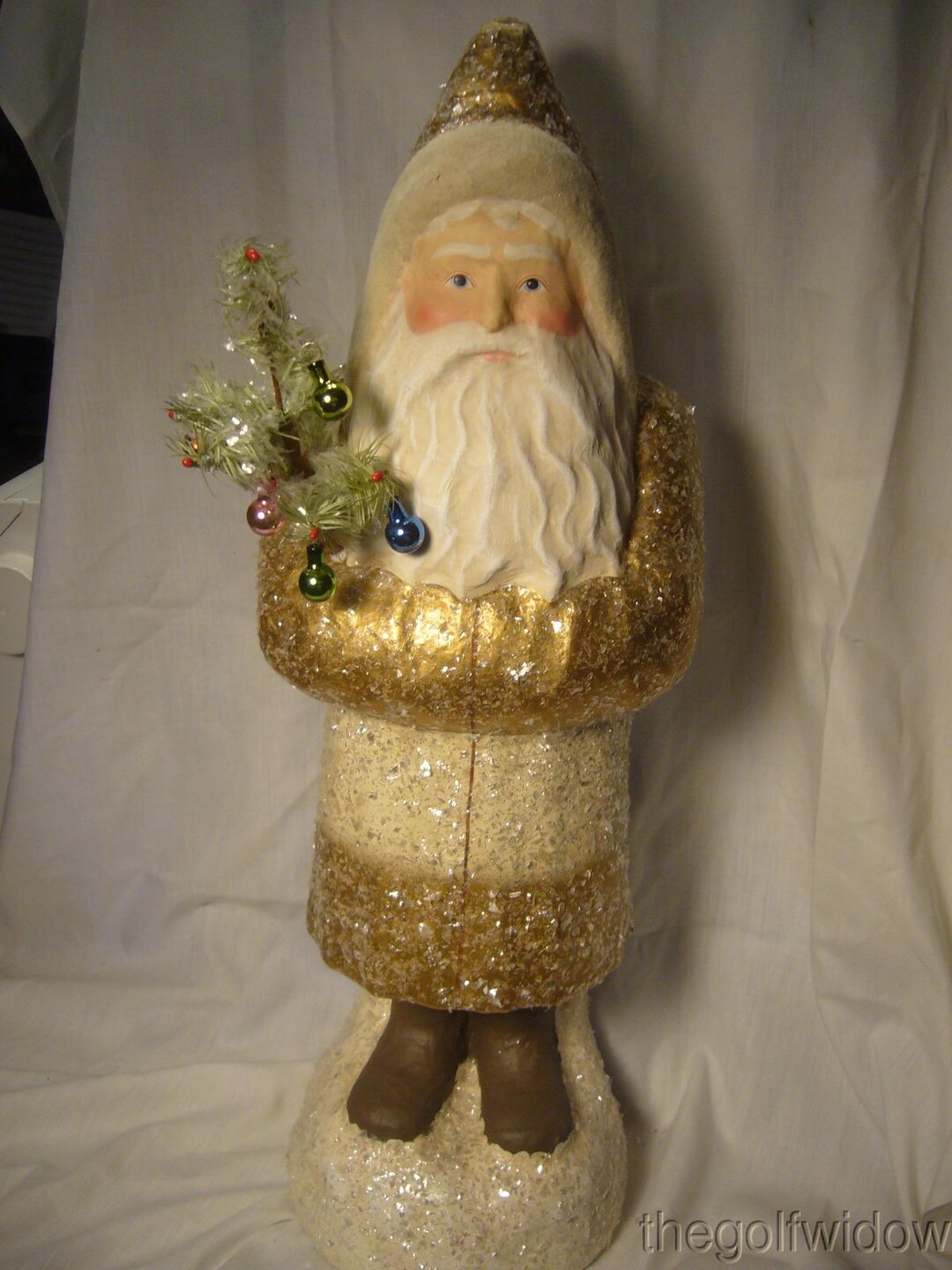 Bethany Lowe Large Gold Belsnickle Paper Mache - Etsy