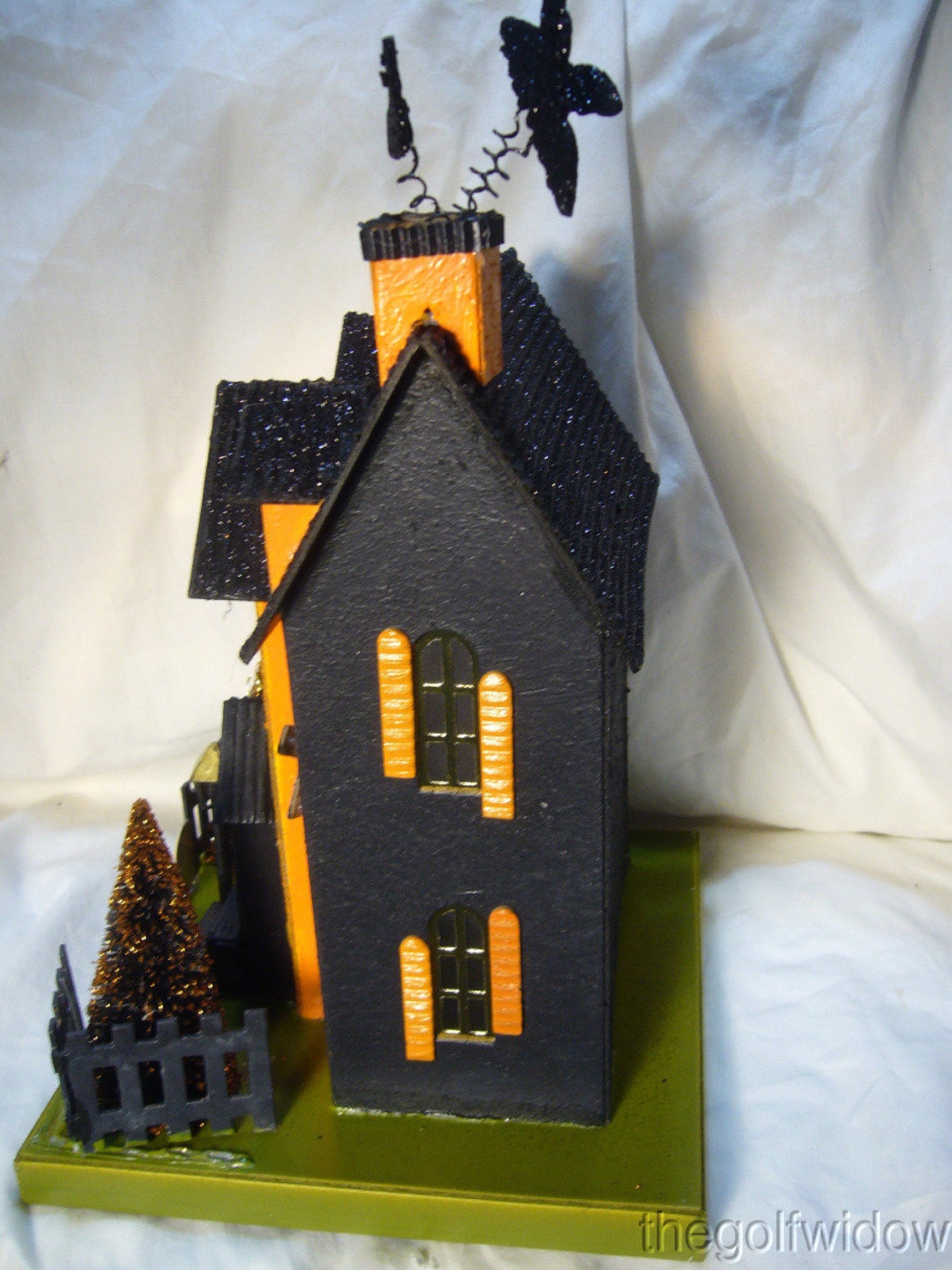 Bethany Lowe Halloween Haunted House With Light - Etsy