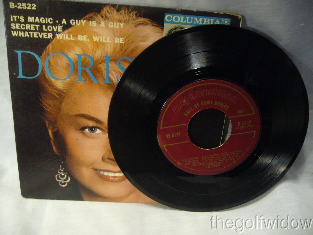 Doris Day It's Magic and 3 Others Columbia Hall of Fame 45 Hard Sleeve ...