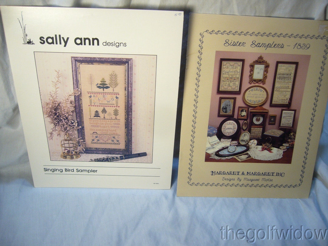 Sister Samplers 1839 Margaret Mckee & Singing Bird Sampler Sally Ann ...