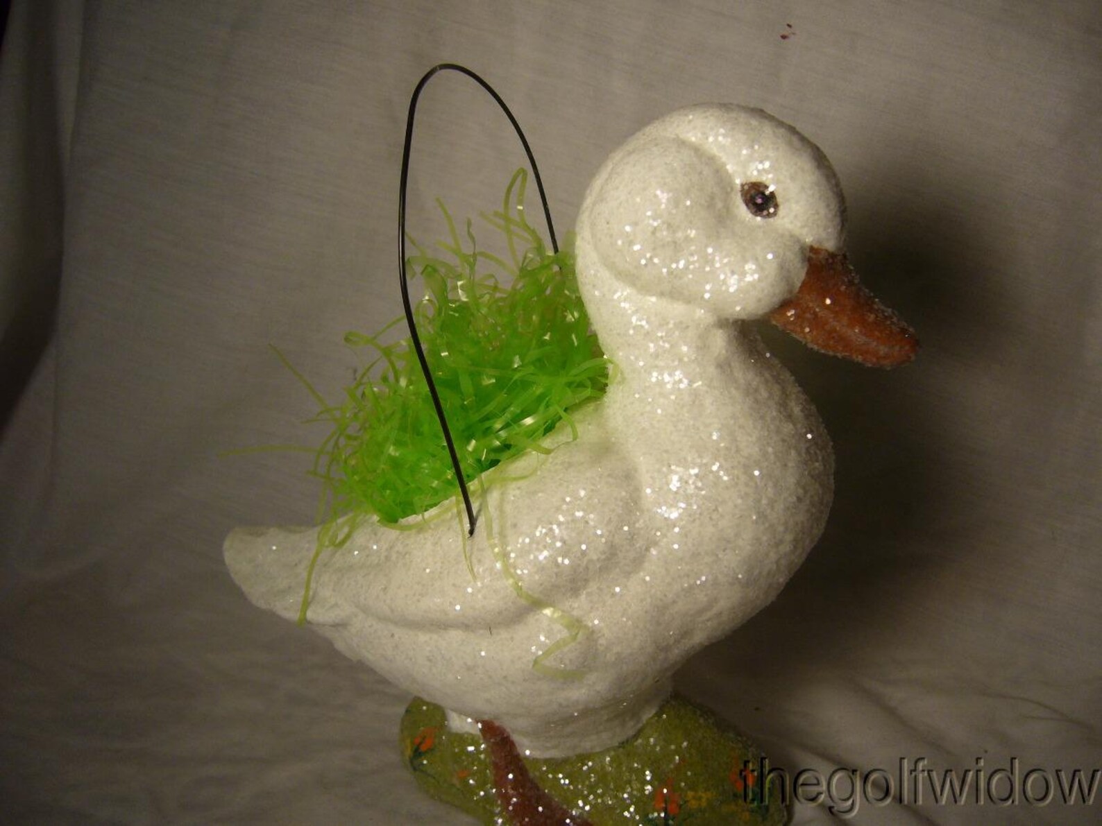 Handmade Easter White Duck by Christopher James in Paper Mache - Etsy