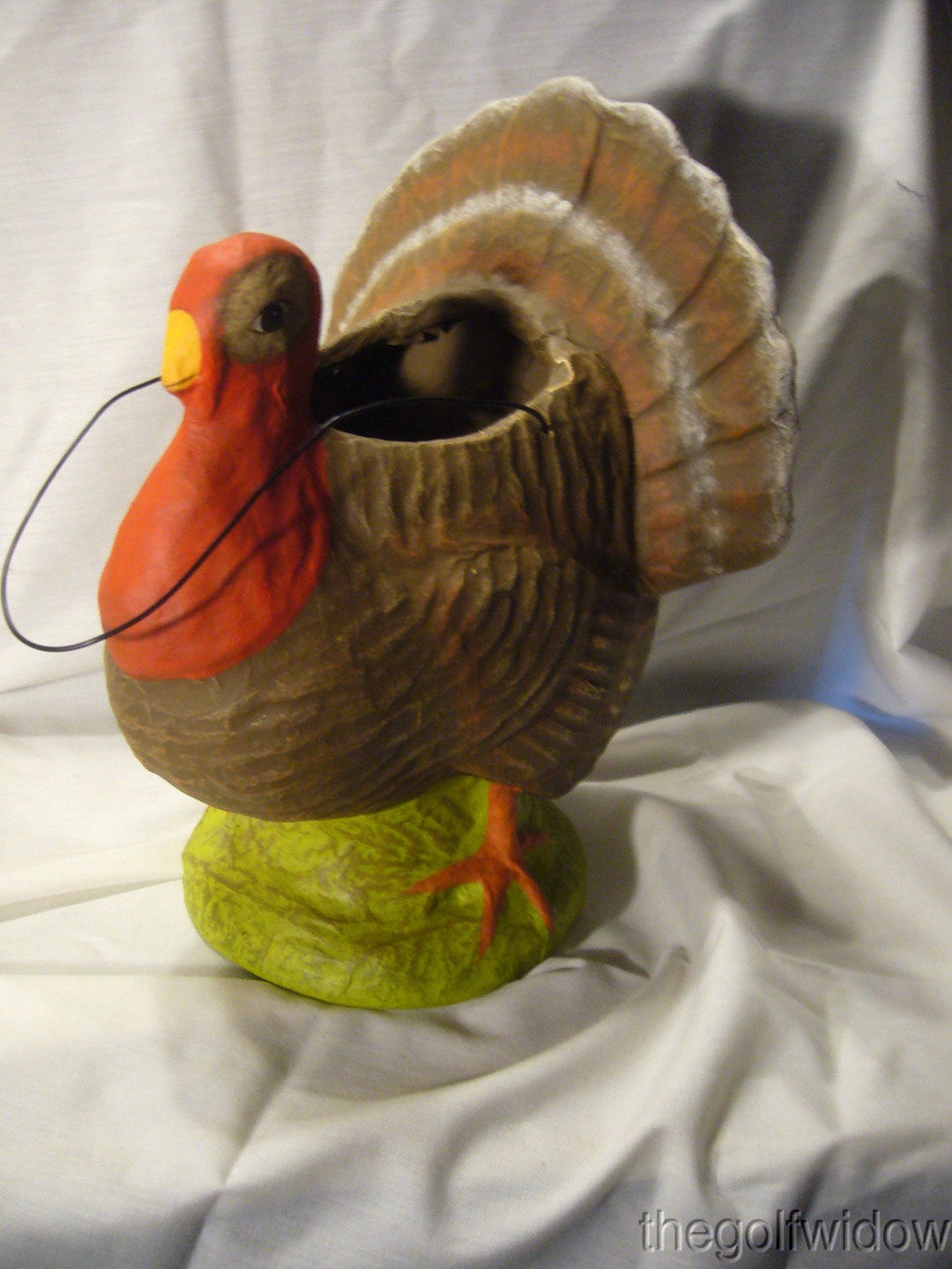 Bethany Lowe Vintage Turkey Bucket for Thanksgiving Table New - Etsy