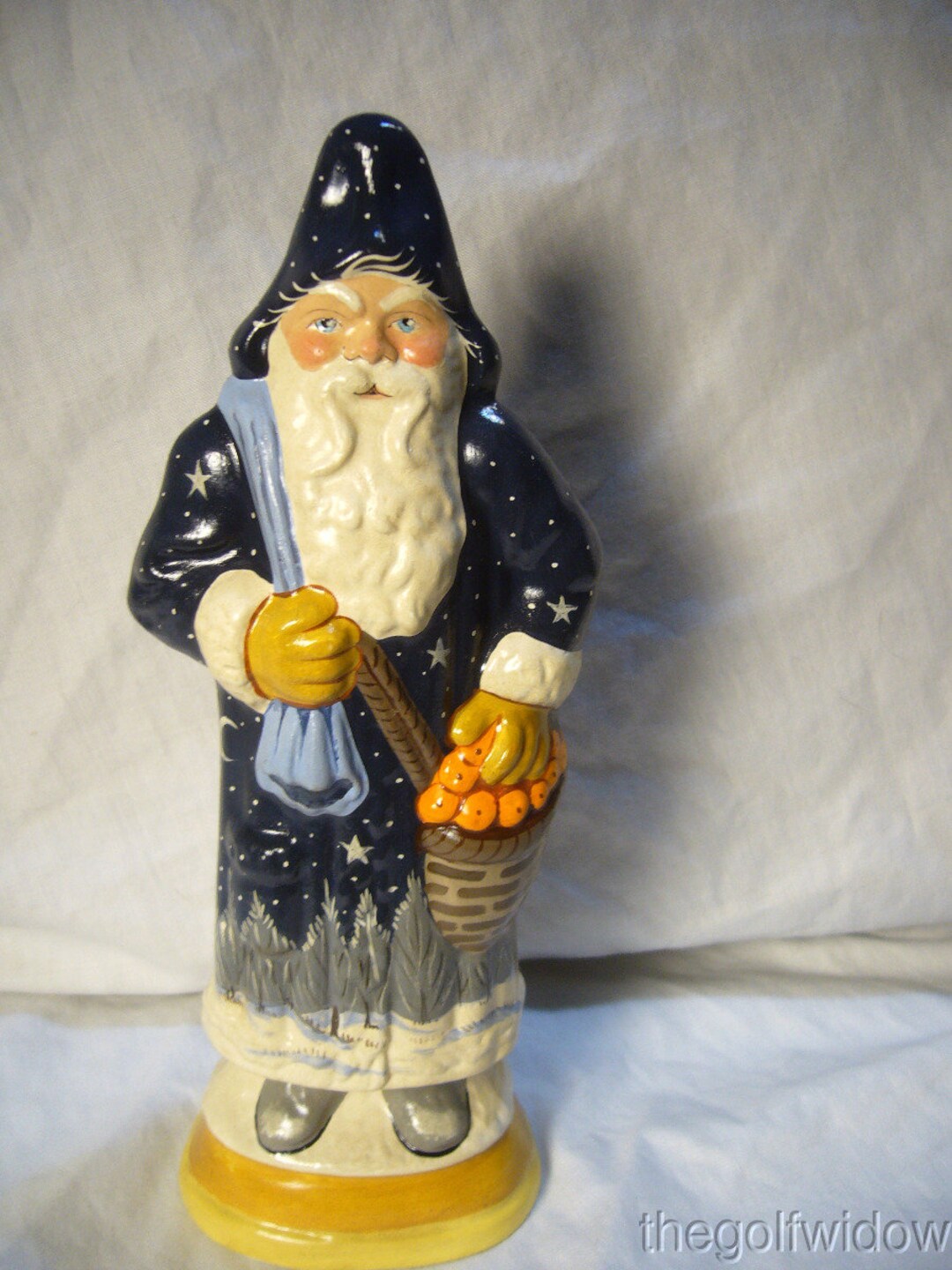 Vaillancourt Folk Art Father Christmas With Winter's Night Coat No ...