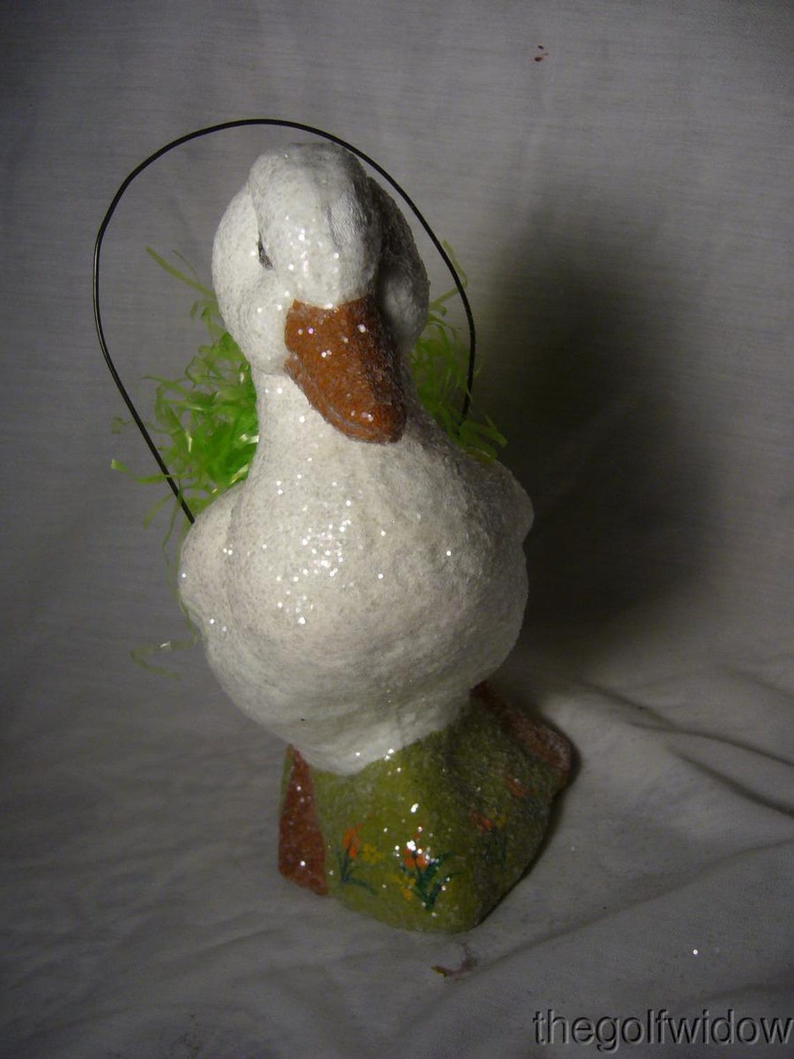 Handmade Easter White Duck by Christopher James in Paper Mache - Etsy