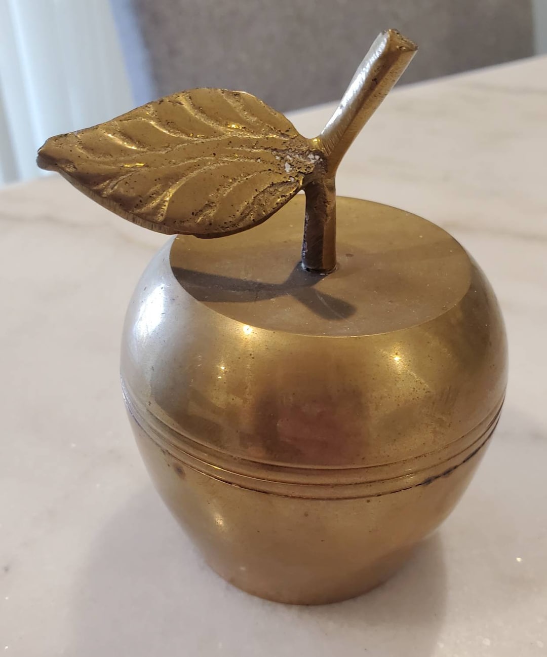 Vintage BRASS APPLE BELL - Etsy