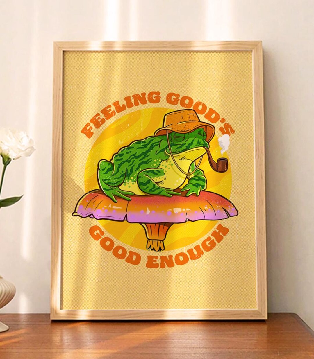 Happy Frog Poster - Etsy
