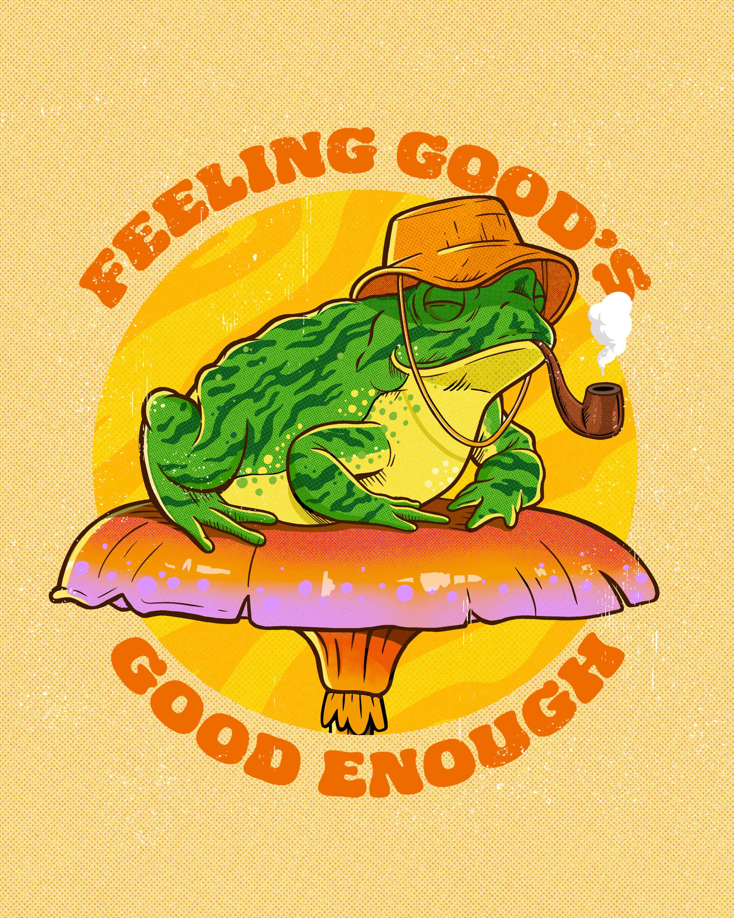 Happy Frog Poster - Etsy