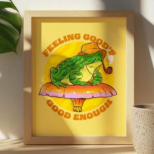 Happy Frog Poster - Etsy