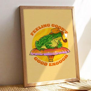 Happy Frog Poster - Etsy