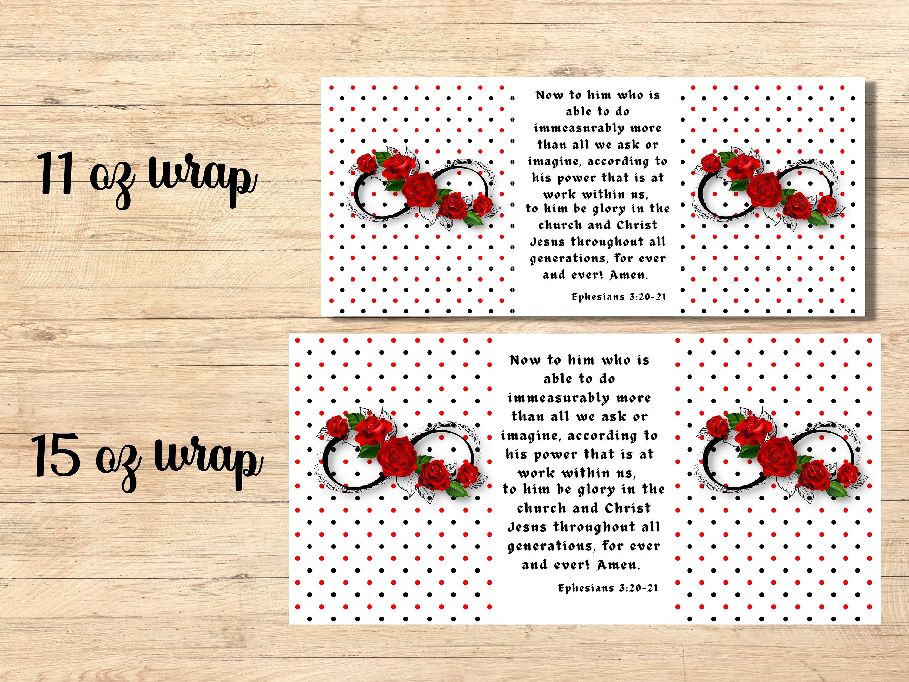 Bible Mug Sublimation Design, Infinity Symbol Ephesians 3:20-21, Bible ...