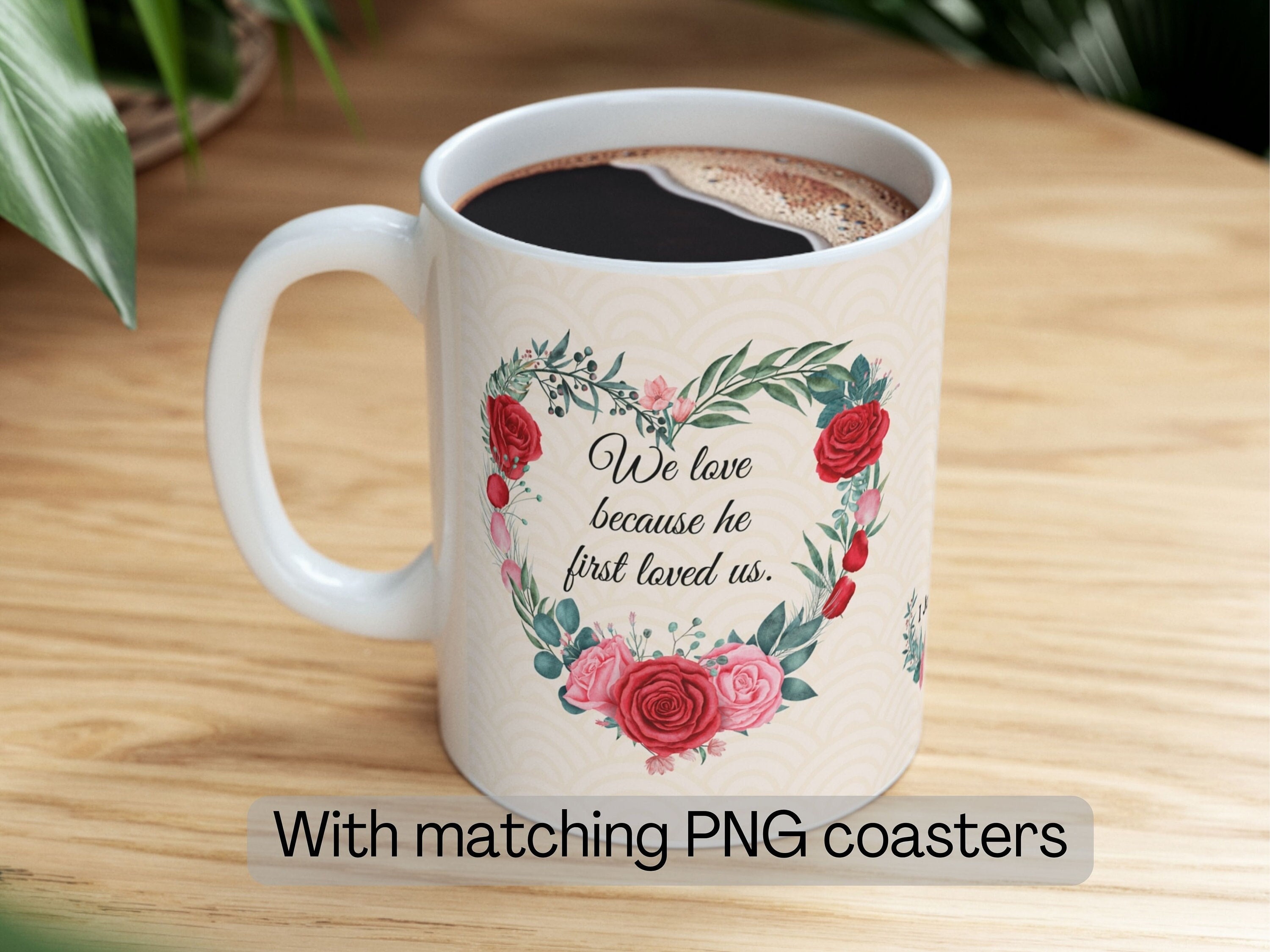 Jesus Mug Sublimation Design, Jesus Mug Wrap, Coffee Mug PNG, Valentine's Day About His Love ...