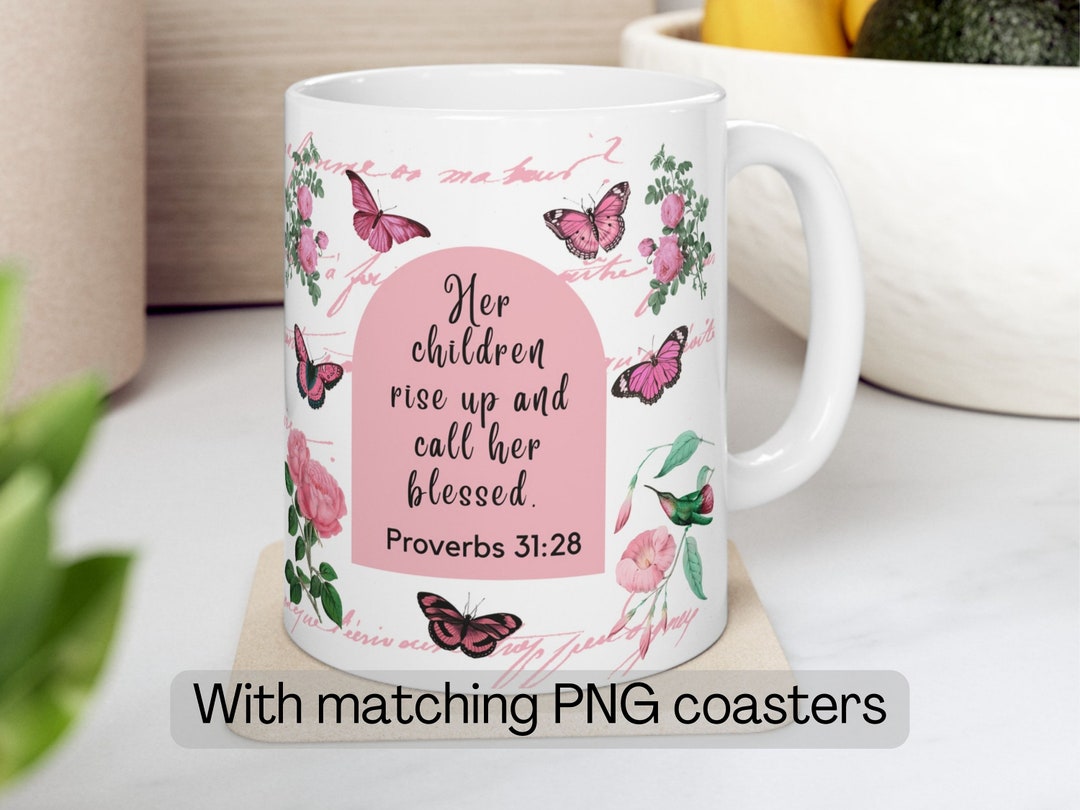 Proverbs 31 Mug Sublimation Design, Bible Coffee Mug, Sublimation Mug ...