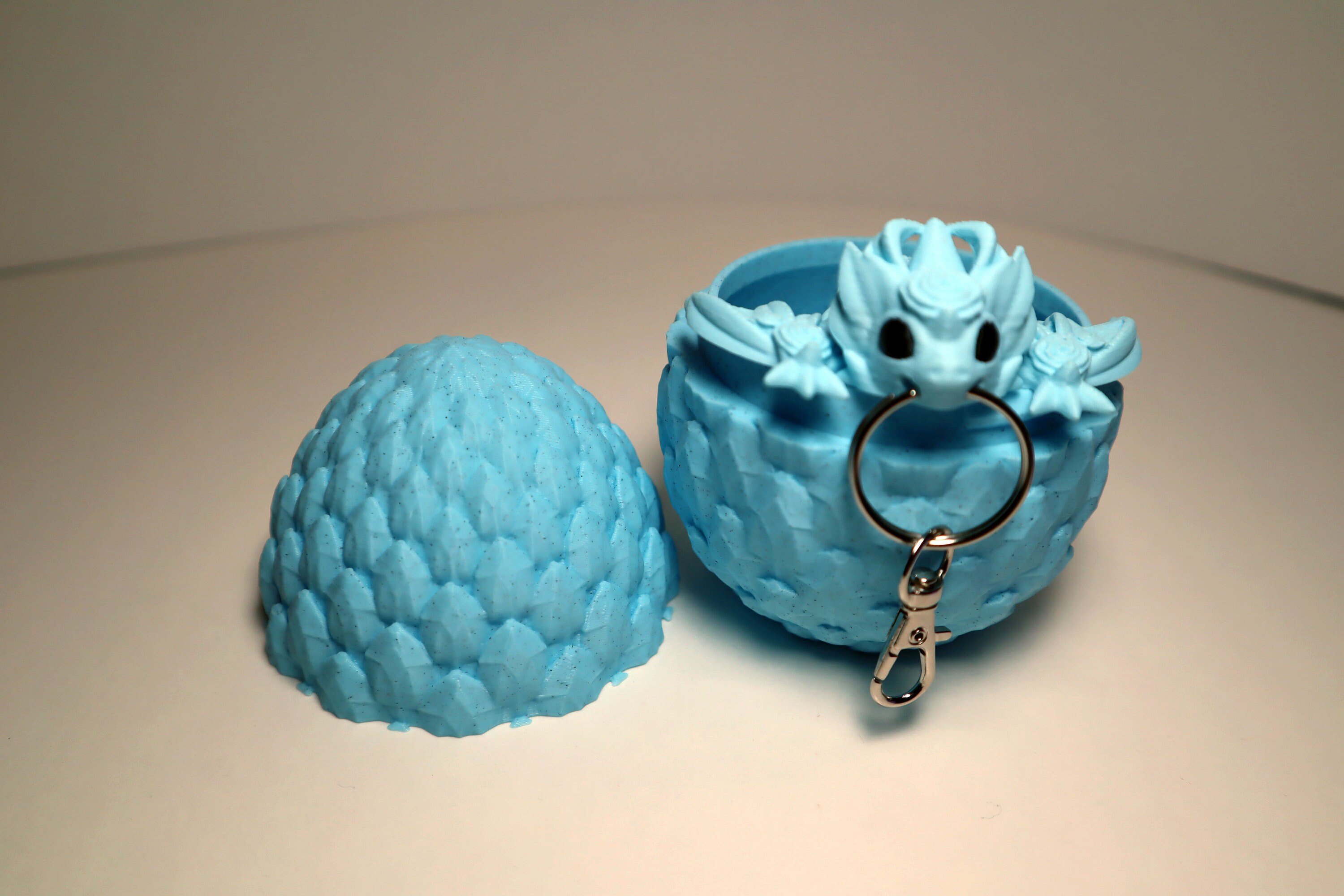 3d Printed Tiny Rose Wyvern Articulated Dragon Keychain 3d Printed ...