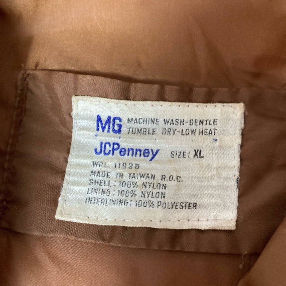 Vintage 70s Mens Brown Puffer Ski Jacket Coat by MG J… - Gem