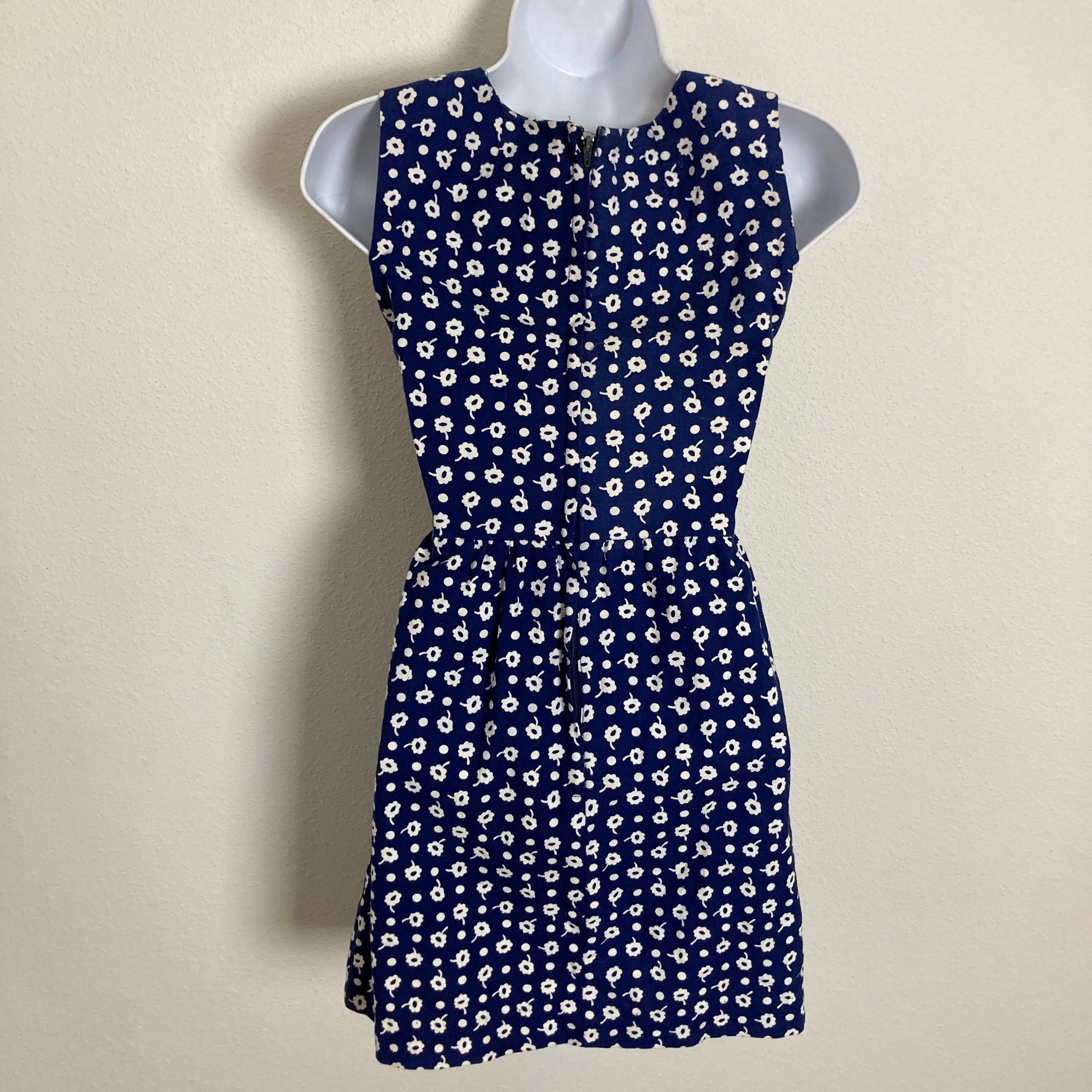 Vintage 60s / 70s Floral Corset Lace up Groupie Blue Mini - Etsy