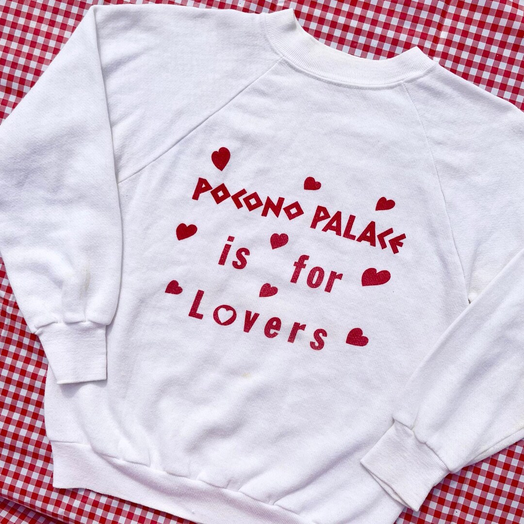 RARE Vintage 70s / 80s Pocono Palace is for Lovers Sweatshirt Long ...