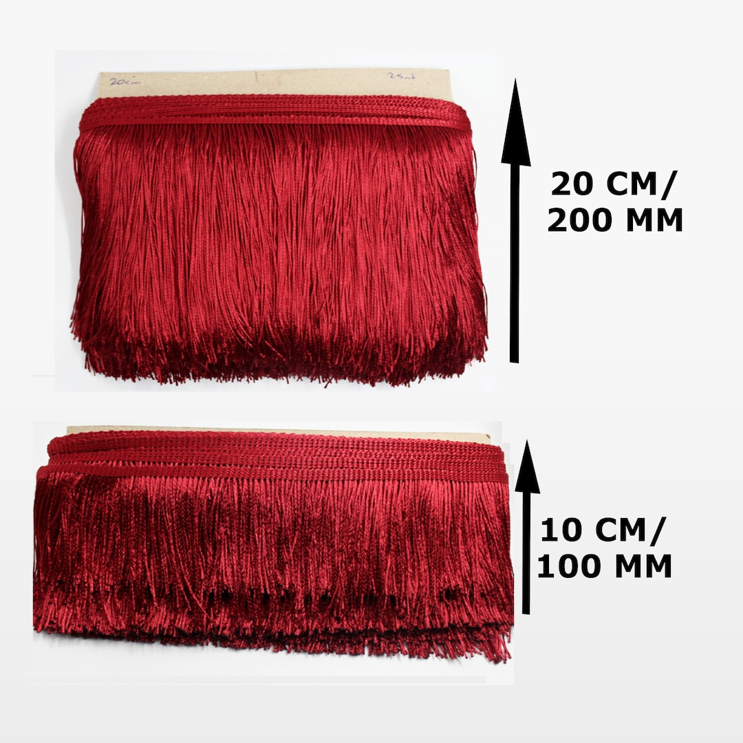 Red Tassel Fringe/fringing Trim/fringe Tassel/chainette - Etsy