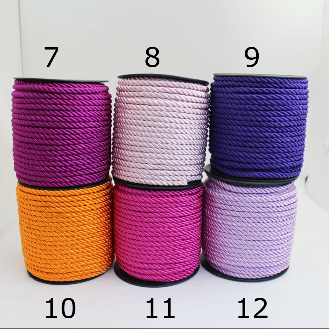 5 Yards 4mm Twisted Cord/braid Rope/ Soutache Trimming/edging - Etsy