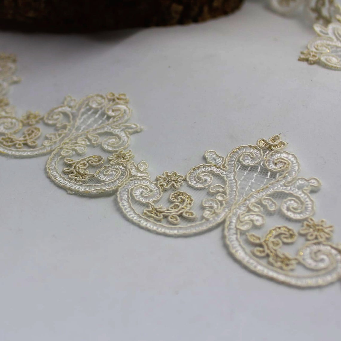 60mm2,3inch Cream Edging Lace/lace Dress/antique Lace Trim/decoration ...