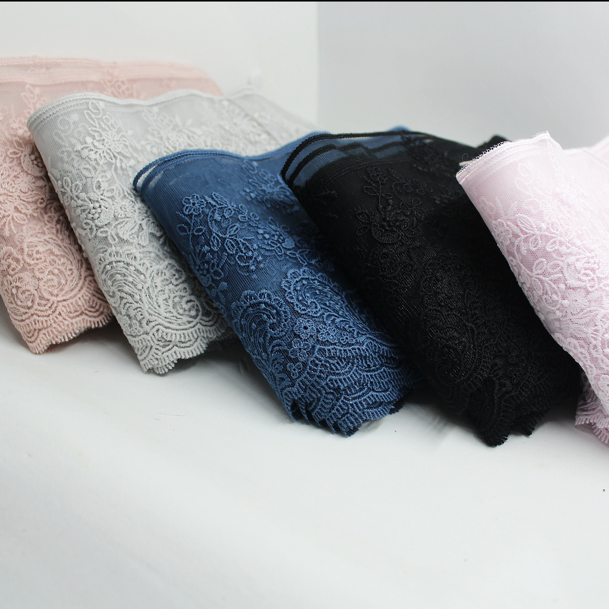 140mm Gray Lace Trim/5,5 Inch Lace Fabric/tulle Lace/embroidered Lace ...