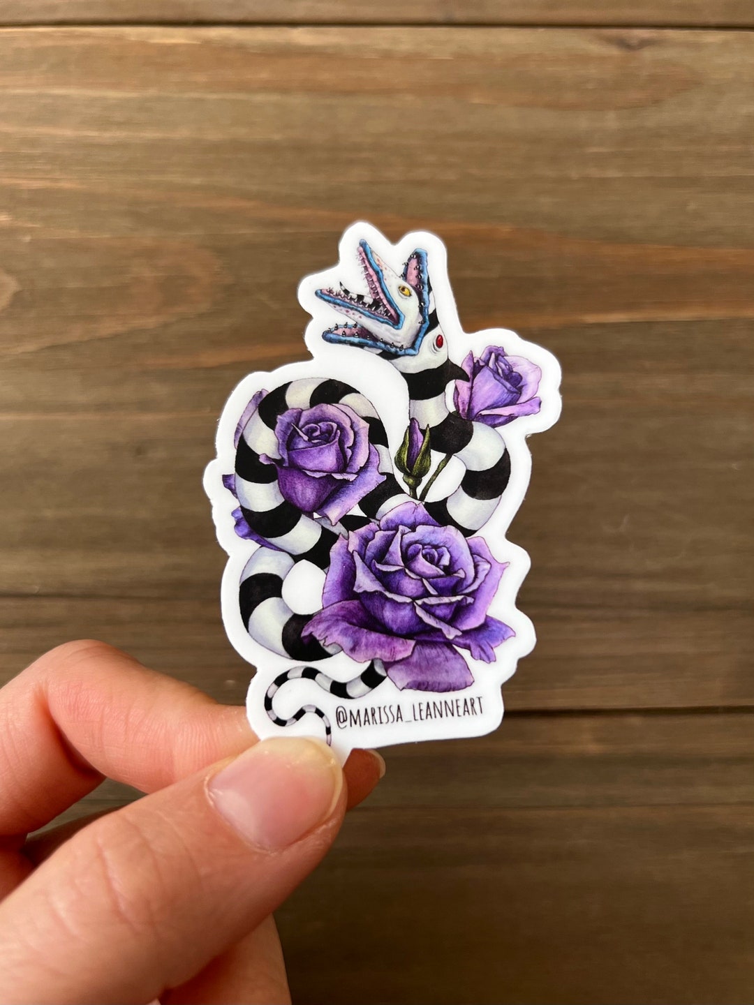 Sandworm Sticker Beetlejuice Art Fan Art Vinyl Sticker - Etsy