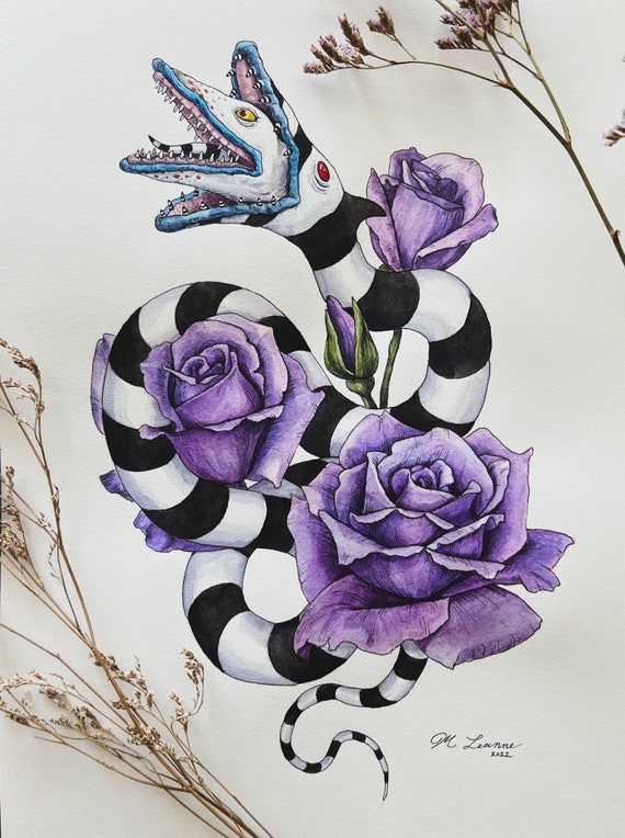 Sandworm Original Watercolor Painting Watercolor Art - Etsy