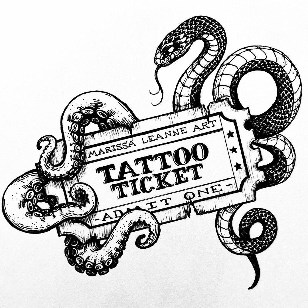 Tattoo Ticket, Tattoo Permit, Tattoo Permission, Tattoo Art, Tattoo ...