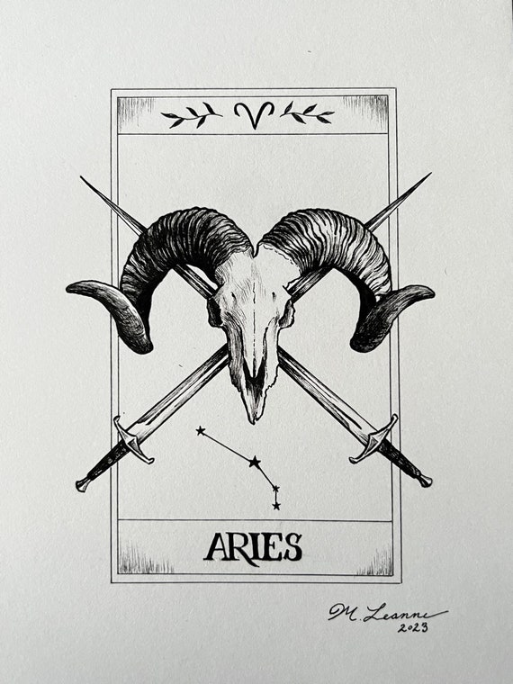 Aries Sign Drawings