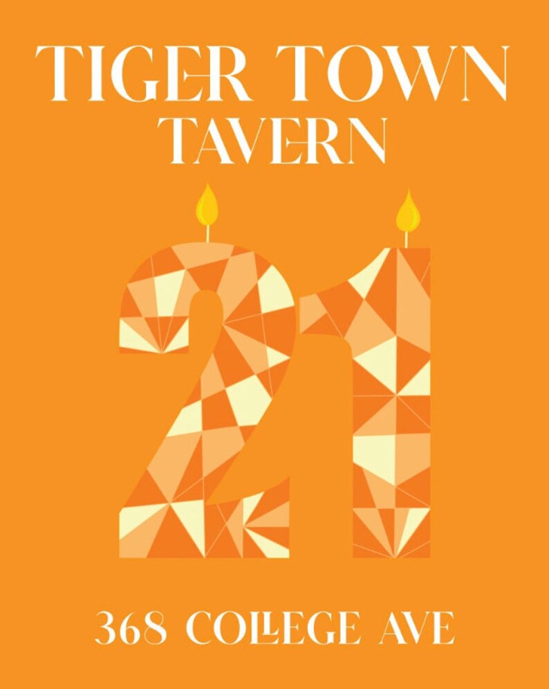 Downtown Clemson Bar Prints Pack | Preppy Clemson Prints - Etsy
