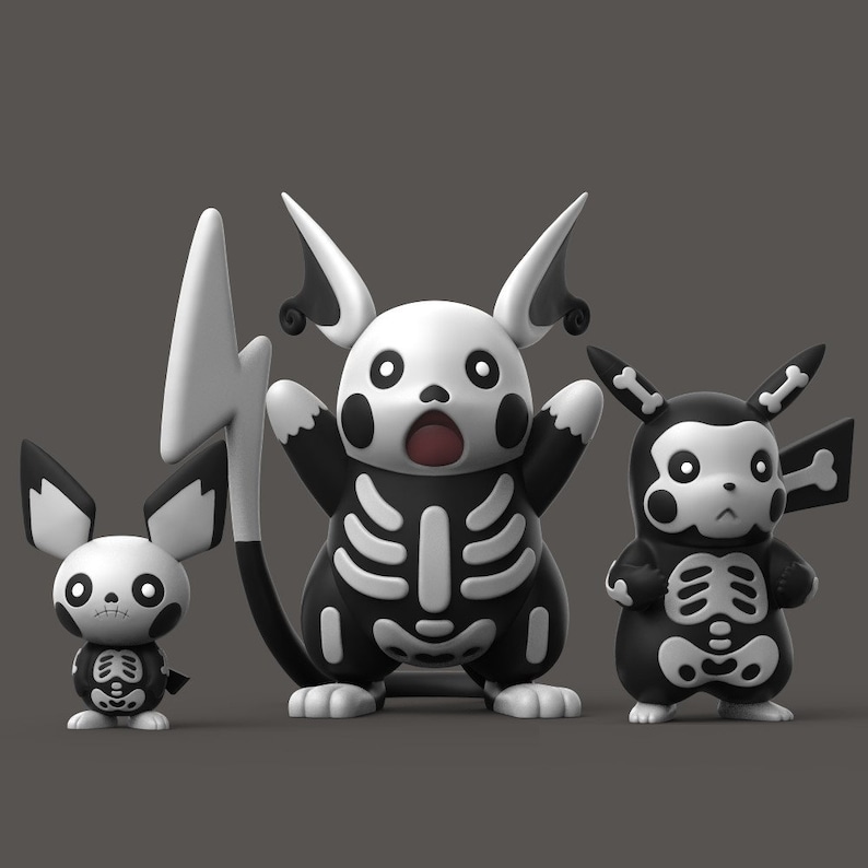 3D STL File Pack Halloween Pokemon Starters / Pokemon 3D Printer Files ...