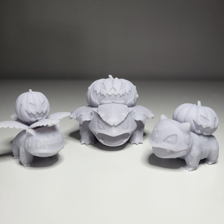 3D STL File Pack Halloween Pokemon Starters / Pokemon 3D Printer Files ...