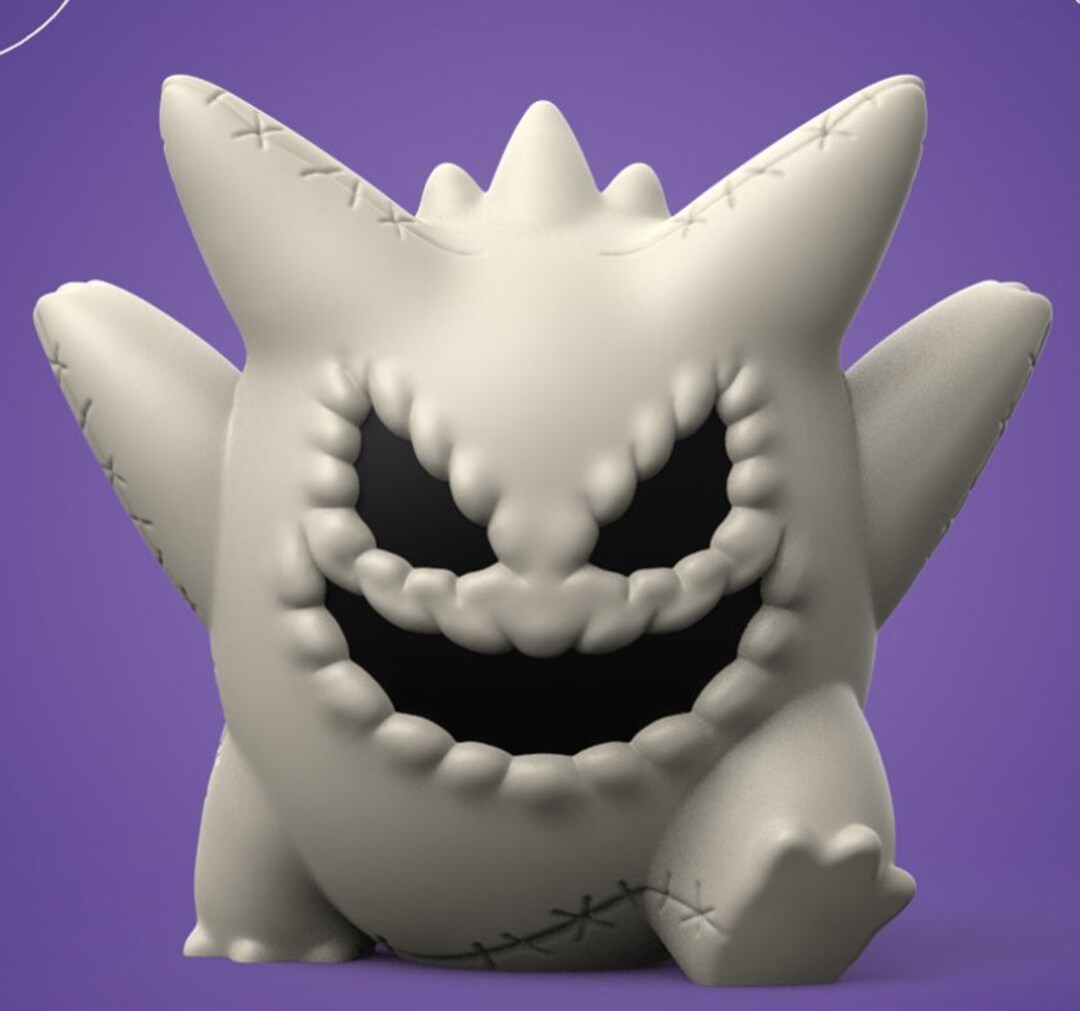 Spooky Gengar 3D Printed final Product No File - Etsy UK