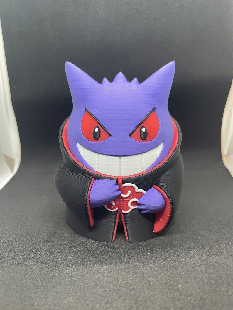 Akatsuki Naruto Gengar 3D Printed final Product No File - Etsy