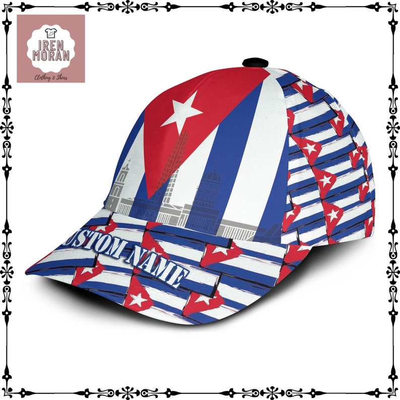 Cuba Flags Custom Name 3D Classic Baseball Cap Personalized - Etsy