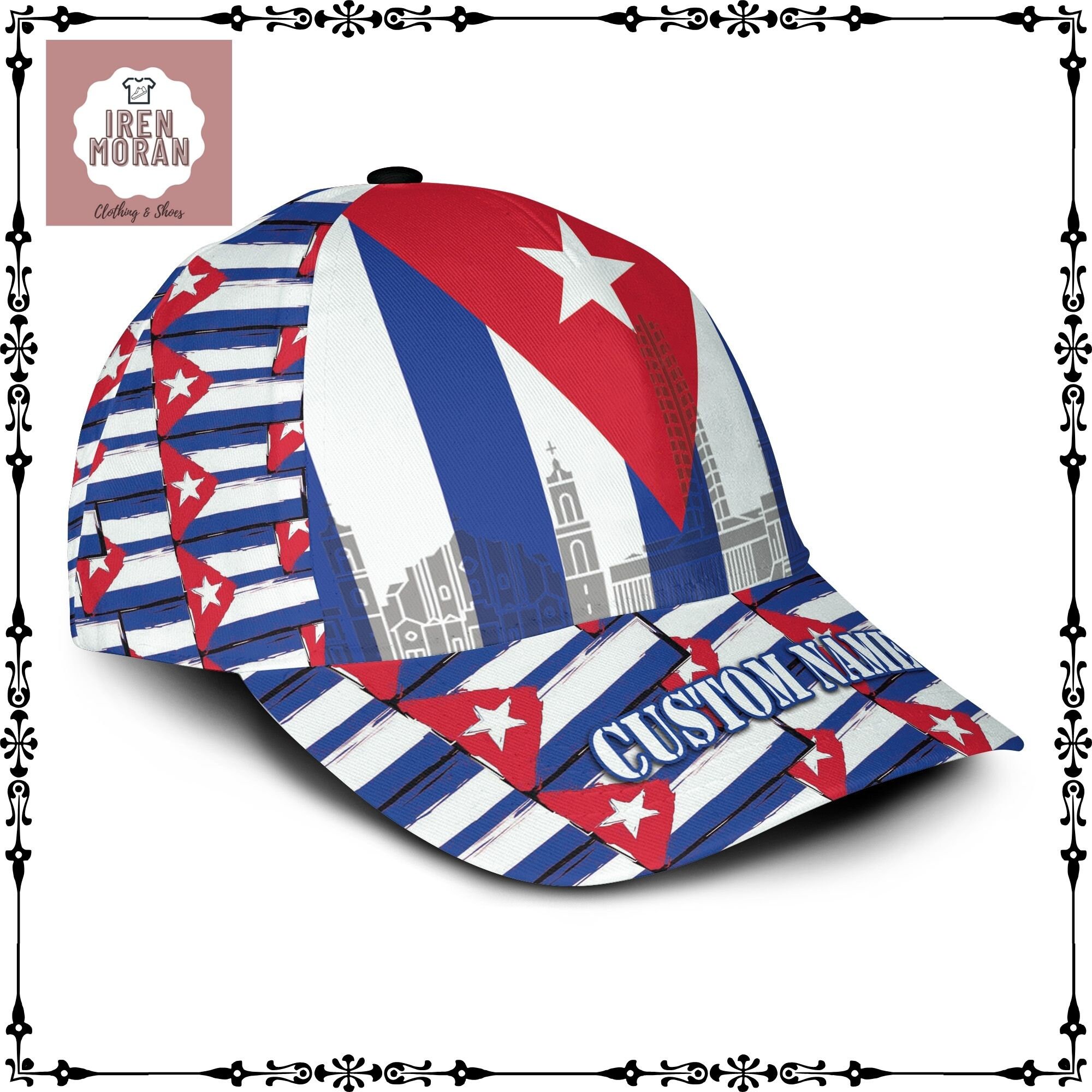 Cuba Flags Custom Name 3D Classic Baseball Cap Personalized - Etsy