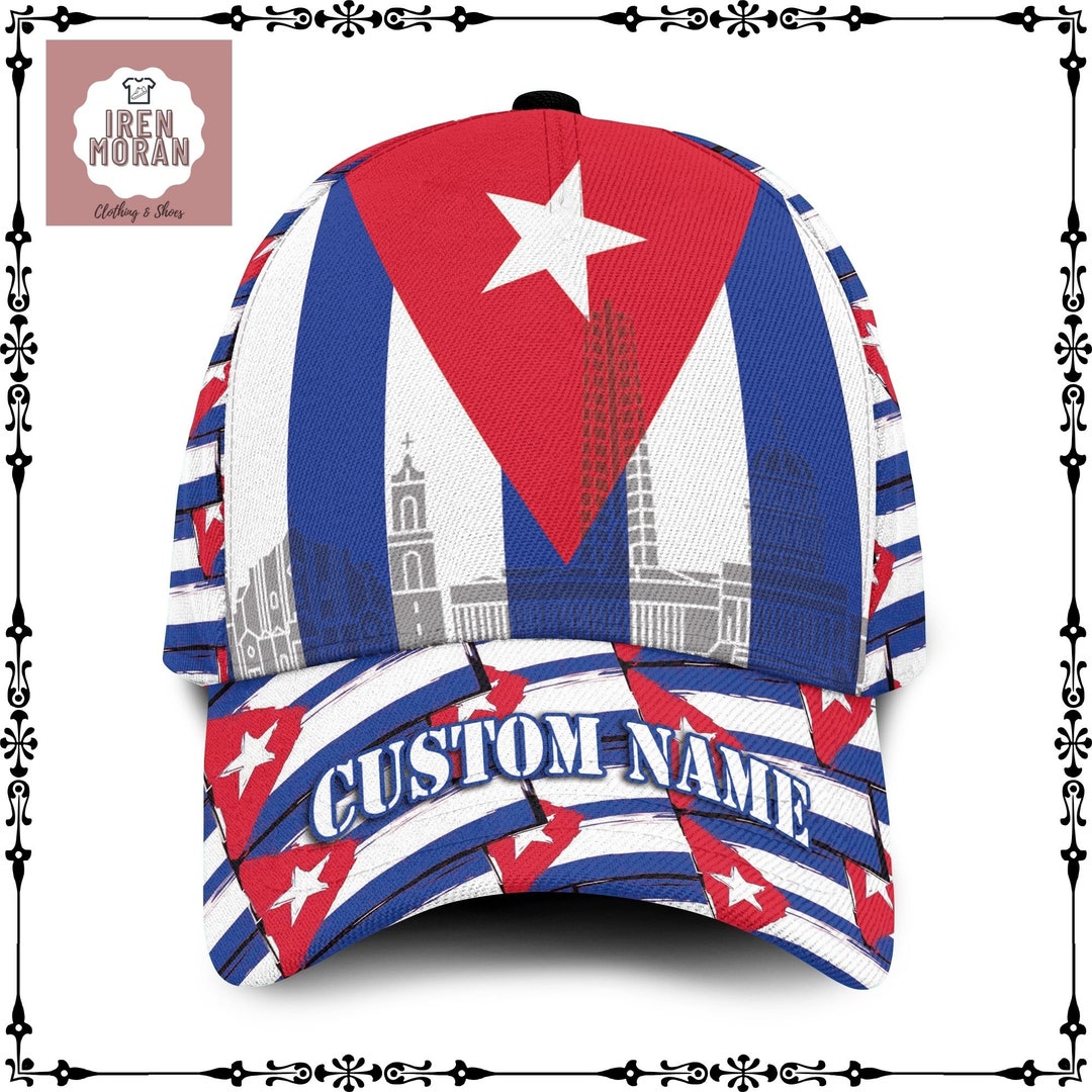 Cuba Flags Custom Name 3D Classic Baseball Cap Personalized - Etsy