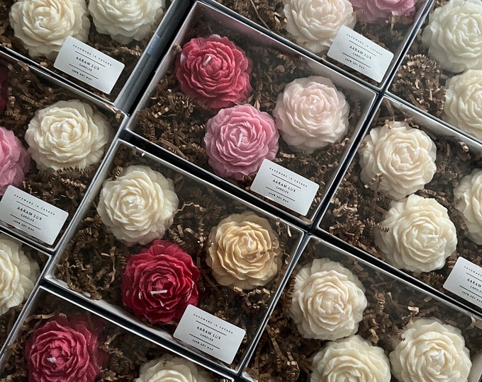 Flower Peony Candle Peonies Decorative Candle Mother's Day Candle Gift ...