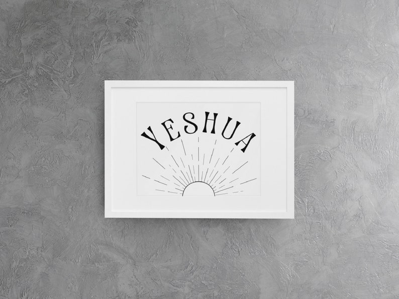 Printable Yeshua Art, Digital Biblical Yeshua Wall Print - Etsy