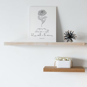 Printable Bible Verse Wall Art, Scripture Digital Art, Psalms 30:5, Joy ...