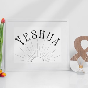 Printable Yeshua Art, Digital Biblical Yeshua Wall Print - Etsy