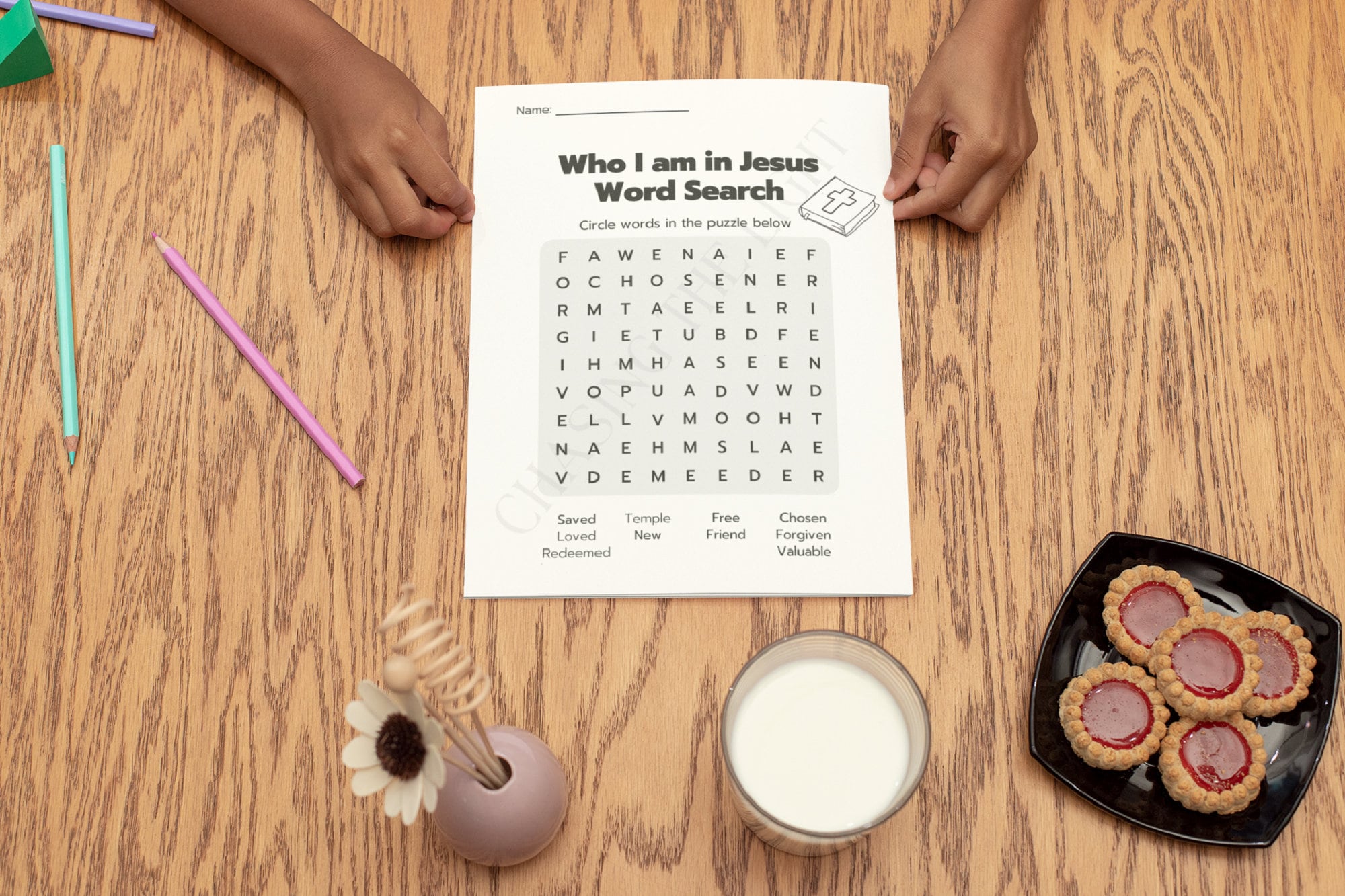Printable Biblical Word Search for Kids, Biblical Activites Printable ...