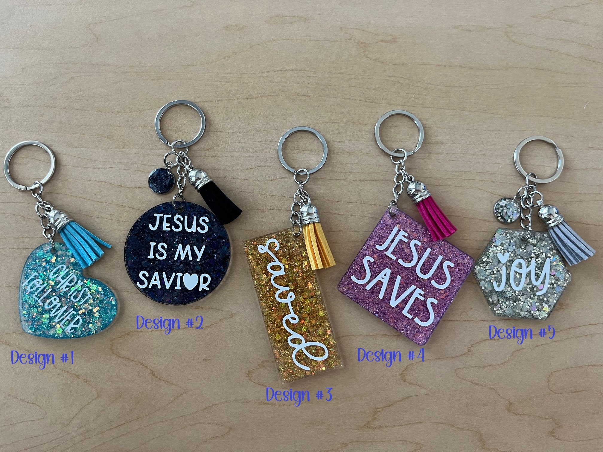 Christ Follower Key-chains, Jesus Key-chains, Glitter Key-chains ...