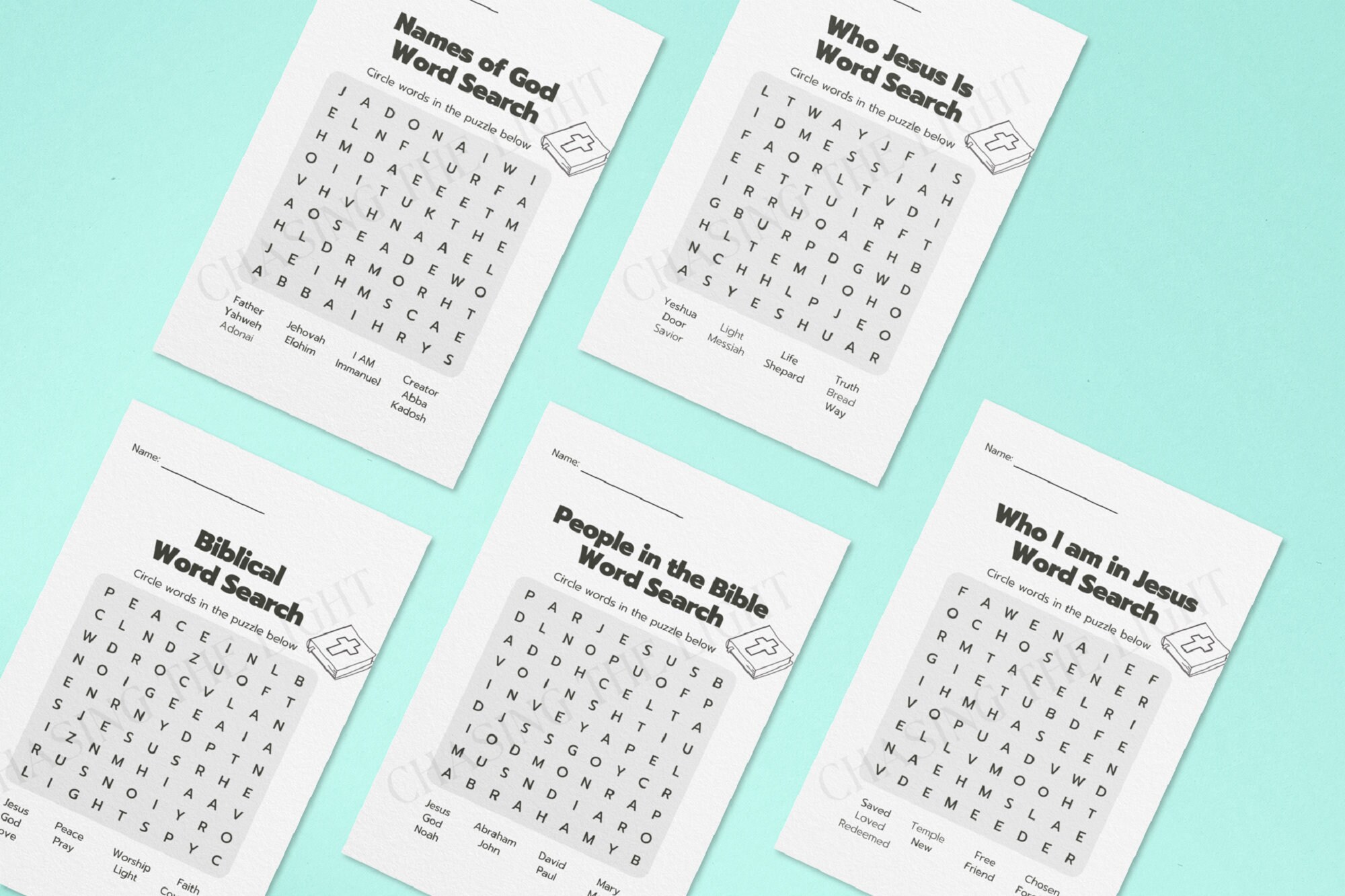 Printable Biblical Word Search For Kids Biblical Activites Etsy Printable Biblical Word Search For Kids Biblical Activites Etsy