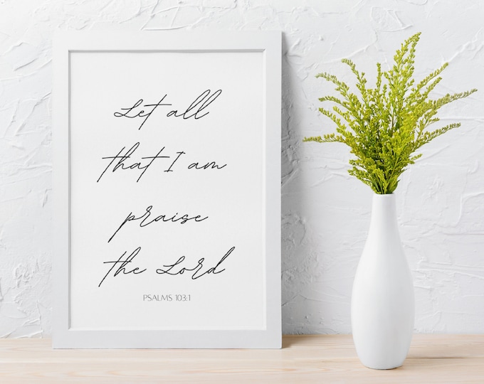 Printable Bible Verse Wall Art Scripture Digital Art Psalms - Etsy