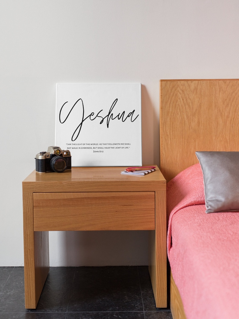 Printable Bible Verse Wall Art, Scripture Digital Art, Yeshua and John ...