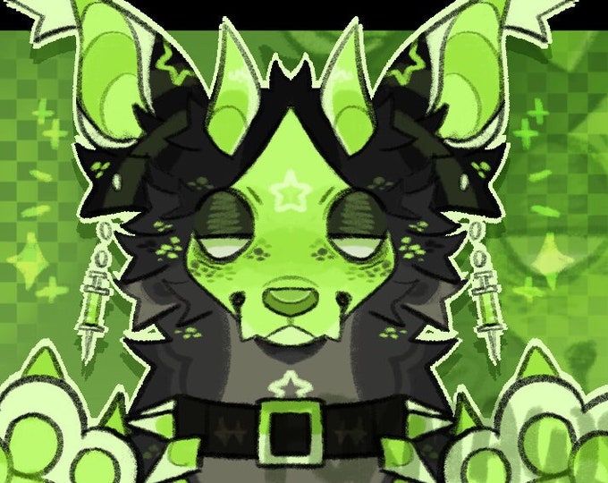 ONHOLD 4 Peach !! Punk Demon Skulldog Hybrid Furry Fursona Adoptable ← ...