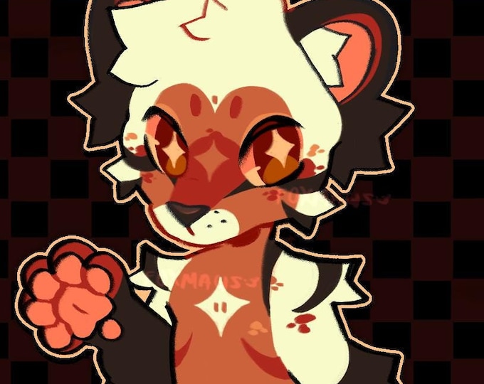 Sunbeam Reverse Tiger / Kitty Hybrid Furry Fursona Adoptable - Etsy